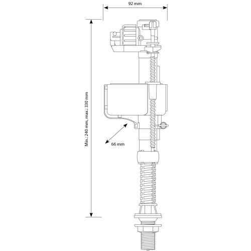 Tap-in - Siamp Compact 99T Bottom Entry Fill Valve – Quiet & Durable ...